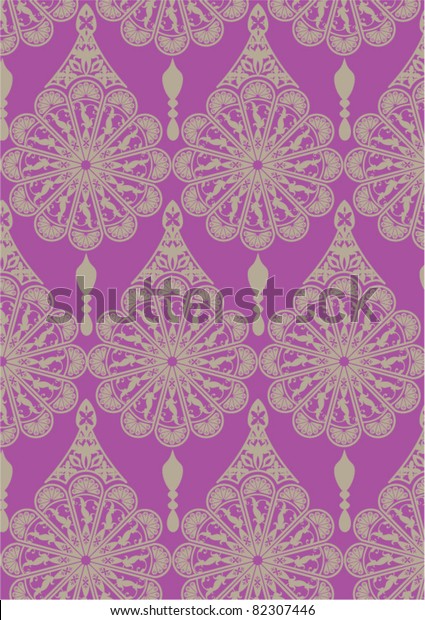 Intricate Flower Motif Stock Vector (Royalty Free) 82307446 | Shutterstock