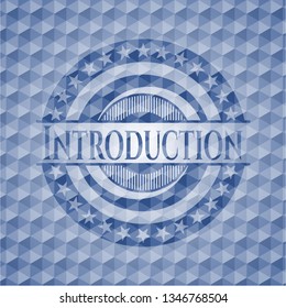 Introduction Blue Hexagon Emblem Stock Vector (Royalty Free) 1134143513 ...