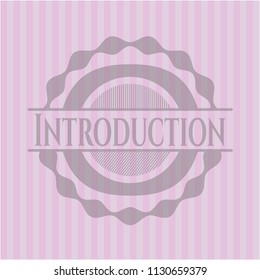 Introduction Retro Pink Emblem Stock Vector (Royalty Free) 1130659379 ...