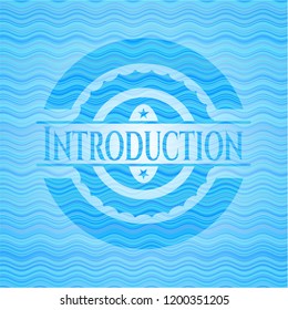 Introduction Water Concept Emblem Stock Vector (Royalty Free ...