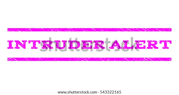 Intruder Alert Watermark Stamp Text Caption Stock Vector (Royalty Free ...
