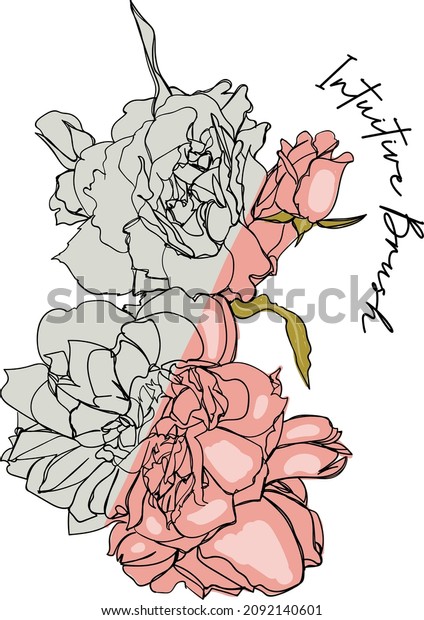 Intuitive Brush Slogan Tshirt Printing Design Stock Vector (Royalty ...
