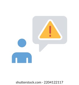 Invalid User Profile Important Caution Notice Stock Vector (Royalty ...