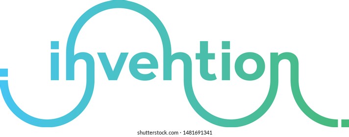 Invention Word Gradient Invention Logo Stock Vector (Royalty Free ...