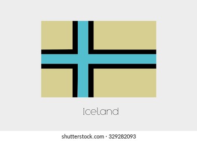 Inverted Flag Iceland Stock Vector (Royalty Free) 329282093 | Shutterstock