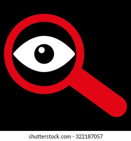 Investigate Vector Icon Style Bicolor Flat Stock Vector (Royalty Free ...