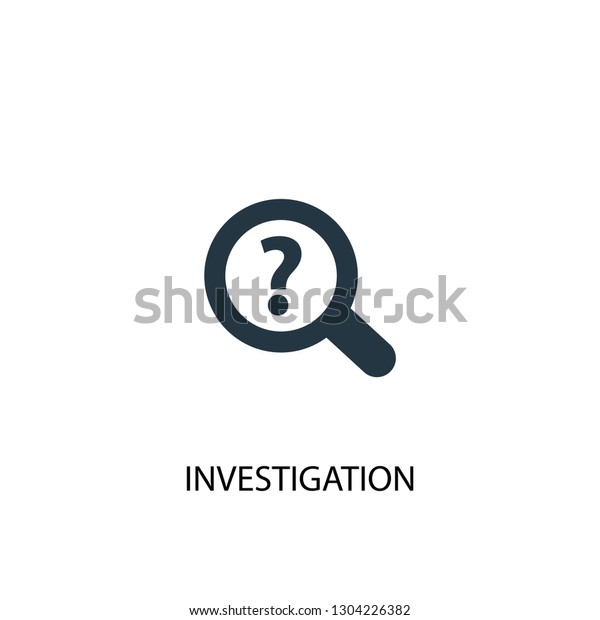 Investigation Icon Simple Element Illustration Investigation Stock ...