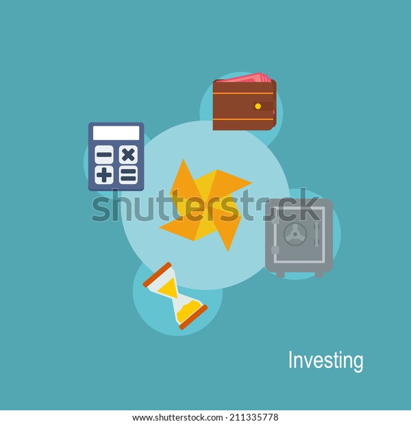 Investing Cycle Composition Flat Design Stock Vector (Royalty Free ...