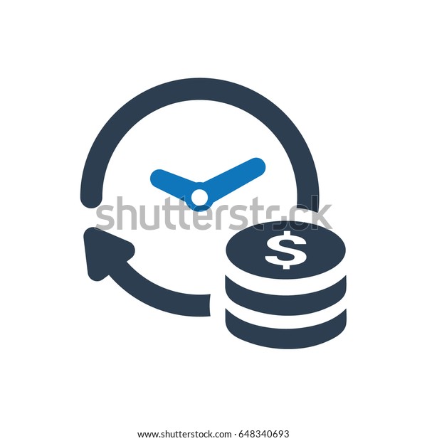 Investment Time Icon Stock Vector (Royalty Free) 648340693 | Shutterstock