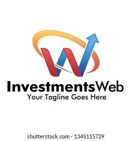 Investment Web Logo Stock Vector (Royalty Free) 1345115729 | Shutterstock