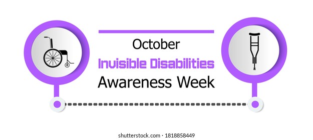 Invisible Disabilities Awareness Week Concept Vector Stock Vector ...