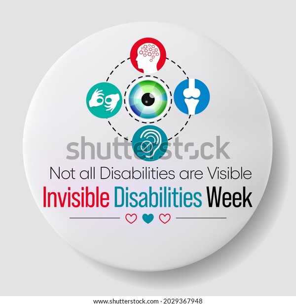 Invisible Disabilities Awareness Week Observed Every Stock Vector ...