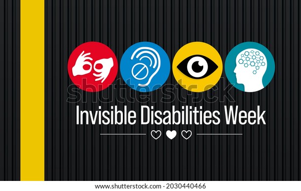 Invisible Disabilities Awareness Week Observed Every Stock Vector ...