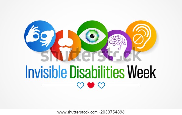 Invisible Disabilities Awareness Week Observed Every Stock Vector ...