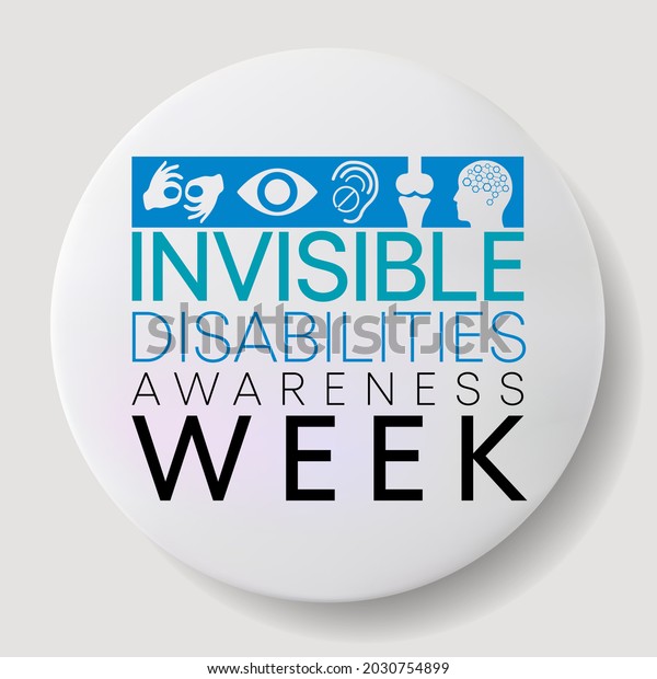 Invisible Disabilities Awareness Week Observed Every Stock Vector ...