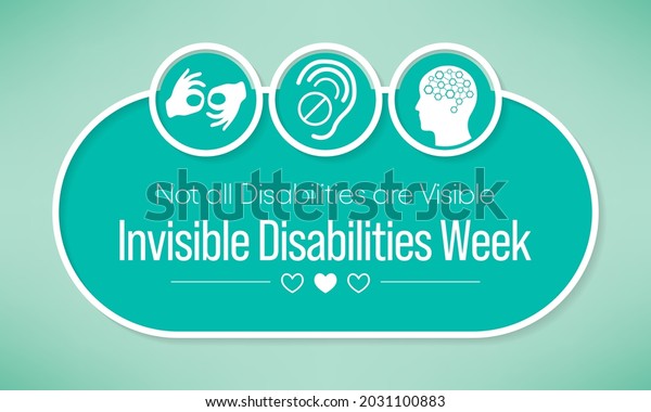 Invisible Disabilities Awareness Week Observed Every Stock Vector ...