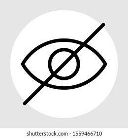 Invisible Icon Isolated On Background Stock Vector (Royalty Free ...