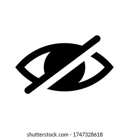 símbolo de icono invisible vector sobre: vector de stock (libre de ...