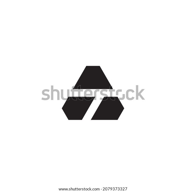 Invisible Letter T Two Gems Triangle Stock Vector (Royalty Free ...