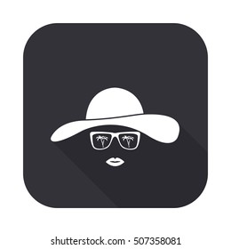 Invisible Woman Icon Long Shadow Vector Stock Vector (Royalty Free ...