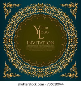 Wedding Invitation Card Closed Rings Floral 스톡 벡터(로열티 프리) 129191852 ...