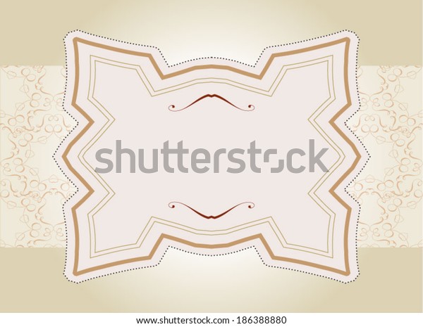 Invitation Label Etiquette Stock Vector (Royalty Free) 186388880 ...