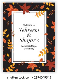 Invitation Template Wedding Card Wedding Poster Stock Vector (Royalty ...