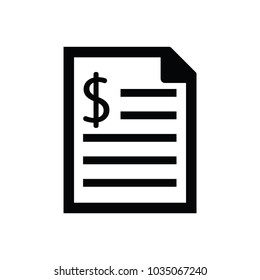 Invoice Bill Icon Stock Vector (Royalty Free) 1035067240 | Shutterstock