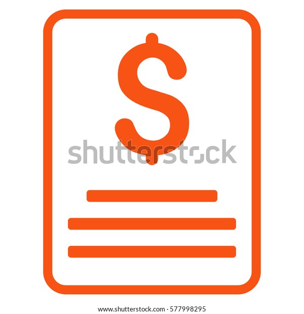 Invoice Budget Vector Pictograph Illustration Style Stock Vector ...