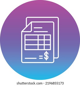 Invoice Vector Icon Can Be Used Stock Vector (Royalty Free) 2196855173 ...