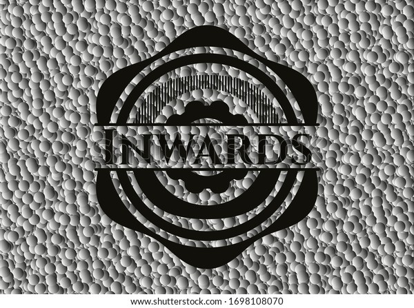 Inwards Dark Emblem Grey Bubbles Background Stock Vector (Royalty Free ...