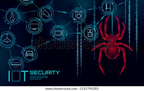 Iot Cybersecurity Spider Concept Personal Data Stock Vector (Royalty Free) 1335790283 | Shutterstock