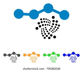 Iota Chart Icon Vector Illustration Style Stock Vector (Royalty Free ...