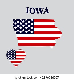 2,708 Iowa state outline Images, Stock Photos & Vectors | Shutterstock