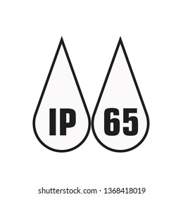Ip65 Protection Certificate Standard Icon Water Stock Vector (Royalty ...