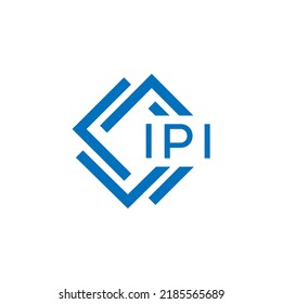 Ipi Letter Logo Design On White Stock Vector (Royalty Free) 2185565689 ...