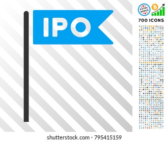 Ipo Rectangle Flag Pictograph 7 Hundred Stock Vector (Royalty Free ...