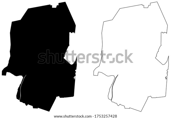 Ipoh City Malaysia Perak State Map Stock Vector (Royalty Free ...