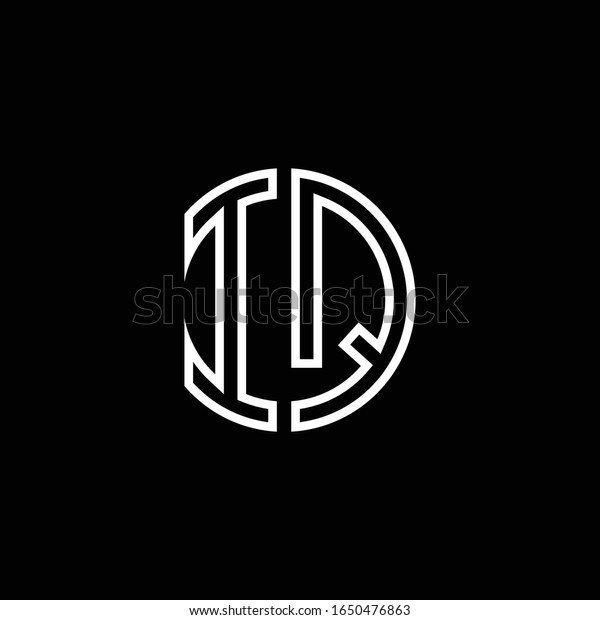Iq Monogram Logo Circle Ribbon Style Stock Vector (Royalty Free ...