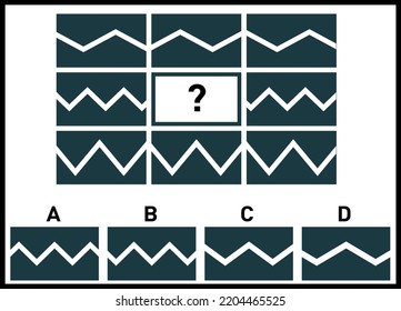 Iq Test Choose Correct Answer Set Stock Vector (Royalty Free ...