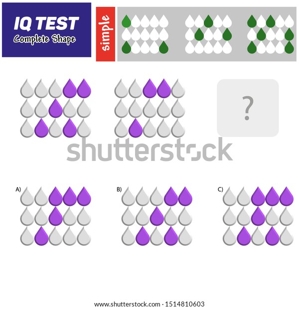 Iq Test Practice Questions Quick Thinking: เวกเตอร์สต็อก (ปลอดค่า ...