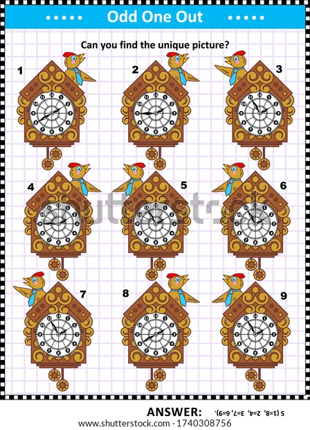 Iq Training Visual Puzzle Kids Adults Stock Vector (Royalty Free ...