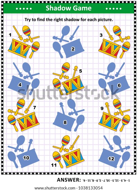 Iq Training Visual Puzzle Picture Riddle Stock Vector (Royalty Free ...
