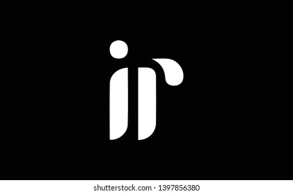 Ir Logo Design Template Vector Illustration Stock Vector (Royalty Free ...