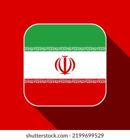 Iran Flag Official Colors Vector Illustration Stock Vector (Royalty ...