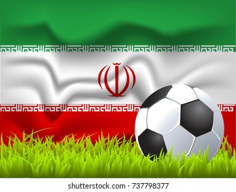 Iran Flag Soccer Ball Stock Vector (Royalty Free) 737798377 | Shutterstock