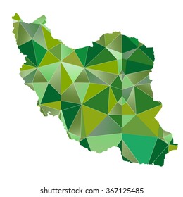 Iran Map Country Icon Stock Vector (Royalty Free) 367125485