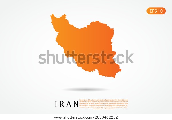 Iran Map World Map International Vector Stock Vector (Royalty Free ...