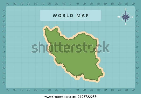 Iran Map World Map International Vector Stock Vector (Royalty Free ...