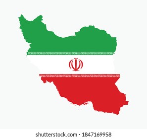 Vektor Stok Map Iran Different Types Symbols On (Tanpa Royalti ...